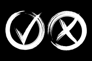 Hand paint test elements monochrome original web Vector Image