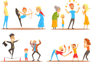 Cartoon Tightrope Walker Vector Images (91)