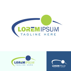 Swoosh template logo design Royalty Free Vector Image