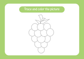 Trace and color for kids circus tent Royalty Free Vector