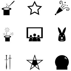 Magic icon set Royalty Free Vector Image - VectorStock