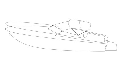 Speed Boat Line Drawing Vector Images (over 390)