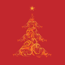 Red christmas background Royalty Free Vector Image