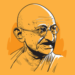 Gandhi Walking Vector Images (12)