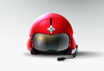 Pilot jet helmet aviator Royalty Free Vector Image