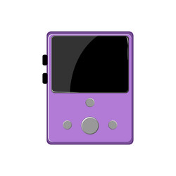 Sound hifi mp3 player cartoon Royalty Free Vector Image