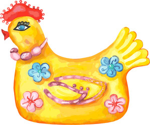 Magic chicken set Royalty Free Vector Image - VectorStock