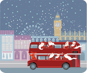 Santa in a Bus Vector Images (over 150)
