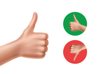 Emoticon doing thumb down Royalty Free Vector Image