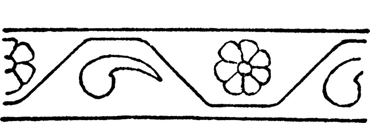 Persian design is a border vintage Royalty Free Vector Image