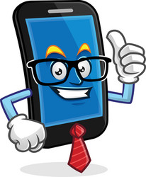 Smart phone cartoon Royalty Free Vector Image - VectorStock