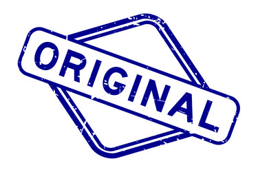 Grunge green original word rubber seal stamp Vector Image