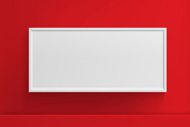 Realistic light box template billboard sign frame Vector Image