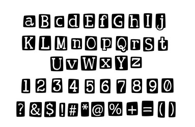 Y2k anonymous criminal cut out from magazine retro