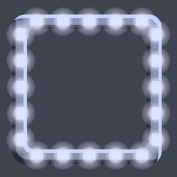 Wave led strip lights icon cartoon style Vector Image