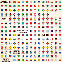 Country flags icons Royalty Free Vector Image - VectorStock