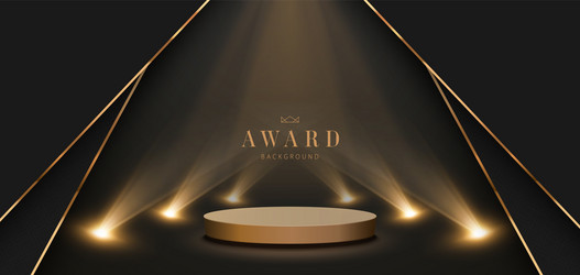 Award nomination background luxury banner Vector Image