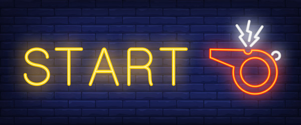 My channel neon sign Royalty Free Vector Image