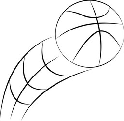 Abstract basketball label Royalty Free Vector Image