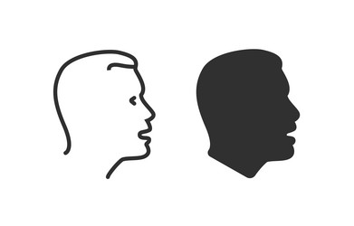 Side Profile Silhouette Vector Images (over 4,900)