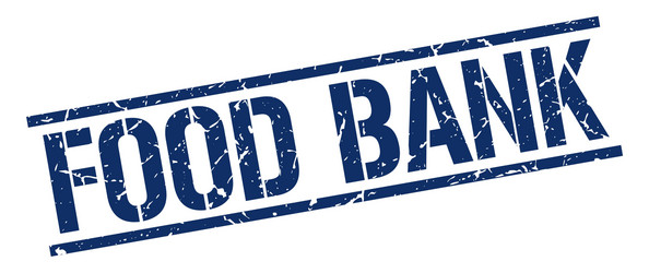 Food bank stamp Royalty Free Vector Image - VectorStock
