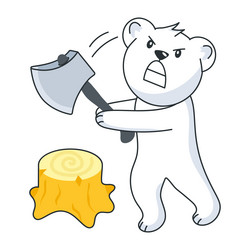 Wood cutting Royalty Free Vector Image - VectorStock