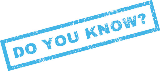 Do you know question textile stamps Royalty Free Vector