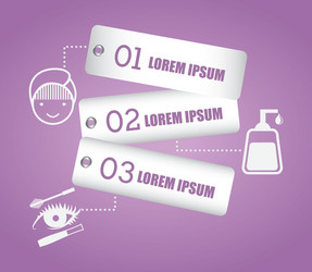 Make up infographics Royalty Free Vector Image