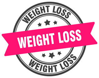 Weight loss stamp label Royalty Free Vector Image