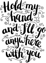 I love math lettering quote hand drawn Royalty Free Vector