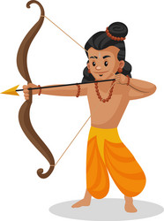 Lord rama cartoon character Royalty Free Vector Image