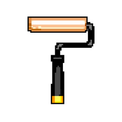 Roller paint roller paint game pixel art Vector Image