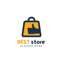 Best stores logo design shop icon Royalty Free Vector Image