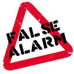 False alarm rubber stamp Royalty Free Vector Image