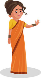 Goddess sita cartoon character Royalty Free Vector Image