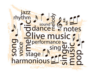 Music Notes Words Vector Images (over 670)