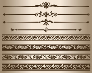 Decorative lines Royalty Free Vector Image - VectorStock