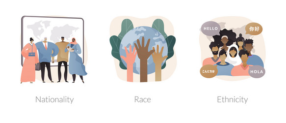 Human diversity abstract concept Royalty Free Vector Image