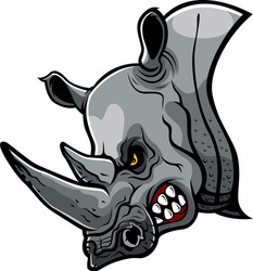 Charging rhino Royalty Free Vector Image - VectorStock