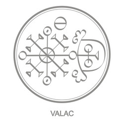 Collection demon symbols and their sigils Vector Image