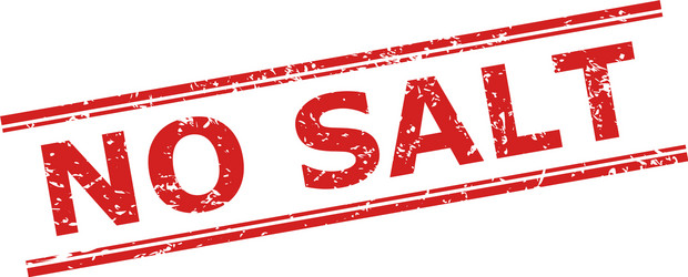 Less salt seal with unclean surface and double Vector Image