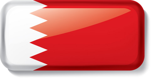 Bahrain flag on a white Royalty Free Vector Image