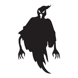 Ghost creature spooky Royalty Free Vector Image