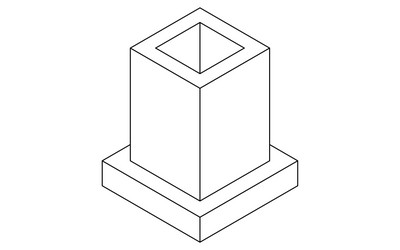 Building structure isometric of steel frame Vector Image