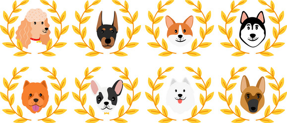 Dogs winner podium Royalty Free Vector Image - VectorStock