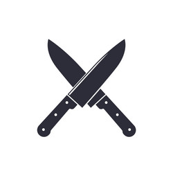 Sharp knife logo design inspiration Royalty Free Vector