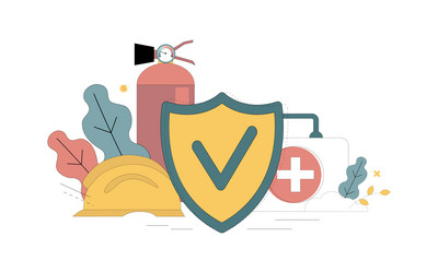 Osha labor protection protecting worker safety Vector Image