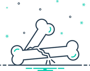 Broken bone Royalty Free Vector Image - VectorStock