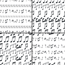 Music seamless background Royalty Free Vector Image