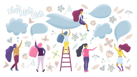 Girls Talking Vector Images (over 40,000)